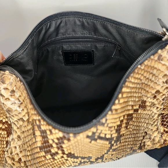 Desmo | Bags | Desmo Made In Italy Genuine Python Super Light Weight ...
